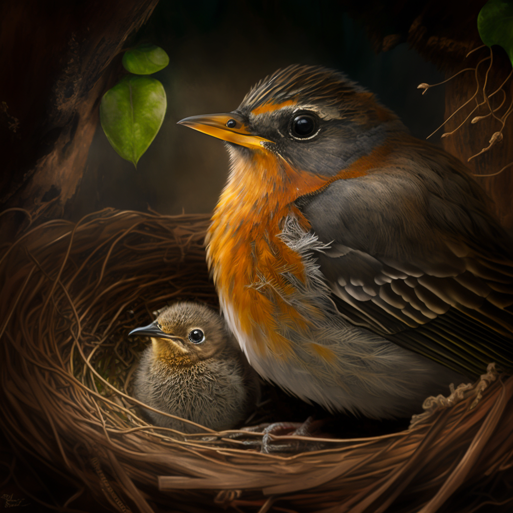 And now a short story of how a robin lost her grandmother and a Spirit ...